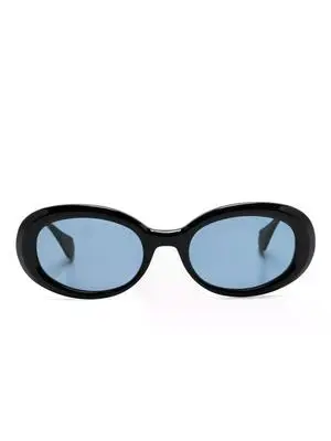 GIGI STUDIOS Anja Oval Sunglasses - Black