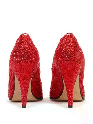MAISON MARGIELA Tabi 110mm Rhinestone-embellished Pumps - Red
