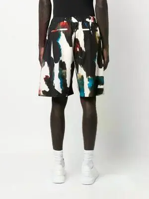 Alexander McQueen Logo-print Cotton Shorts