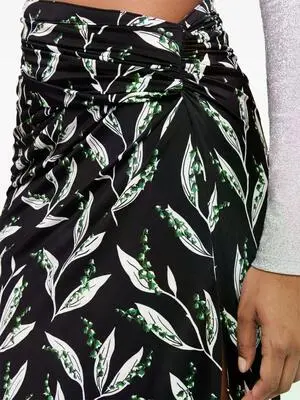 Rabanne Graphic Print High-waist Maxi Skirt - Black