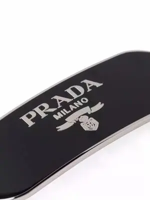 Prada Logo Hair Clip