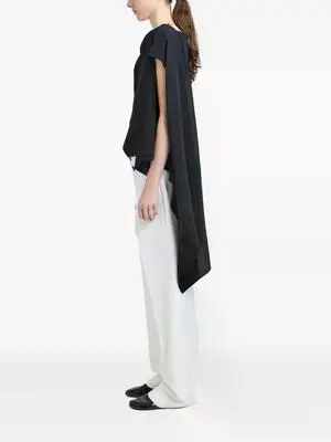 Proenza Schouler Boat Neck Draped Panel Top