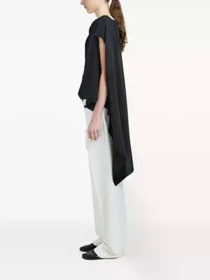 Proenza Schouler Boat Neck Draped Panel Top