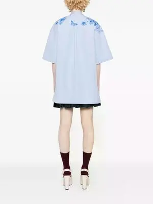Gucci Horsebit Detail Poplin Dress