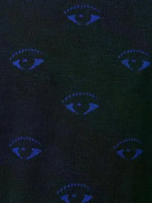 Kenzo Wool Blend Eye Pattern Jumper