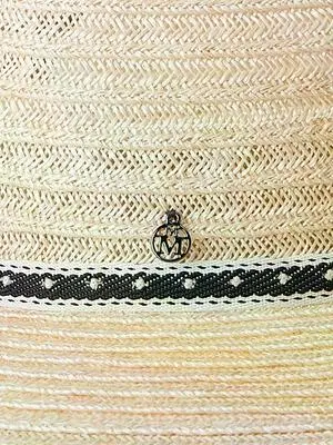 MAISON MICHEL Kyra Logo-charm Sun Hat