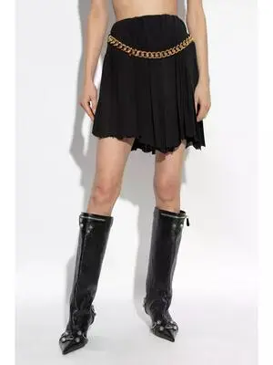 Balenciaga Pleated Chain Skirt