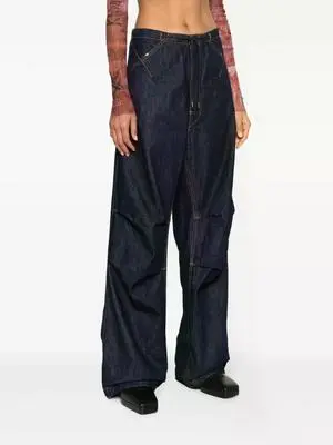DARKPARK Daisy Contrast-stitching Wide Leg Jeans