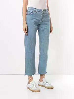 RE/DONE Stove Pipe Cropped Jeans