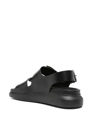 Alexander McQueen Logo-debossed Leather Sandals