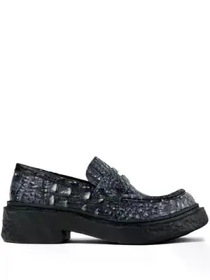 Camper Vamonos Croc-effect Leather Loafers