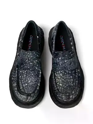 Camper Vamonos Croc-effect Leather Loafers