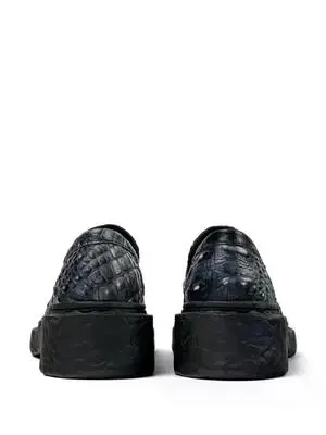 Camper Vamonos Croc-effect Leather Loafers