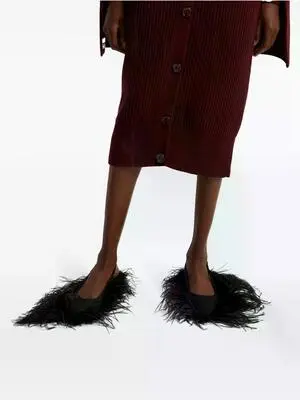 Erdem Ribbed Knit Pencil Midi Skirt