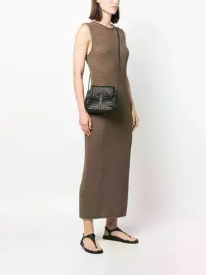 Dragon Diffusion Mini Woven Crossbody Bag - Black