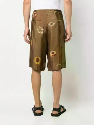 UMA WANG Fruit Print Drawstring Shorts