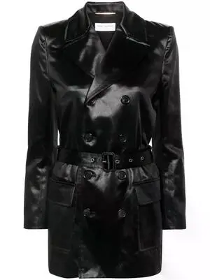 Saint Laurent Saharienne Double-breasted Blazer