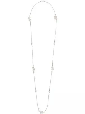 SHAUN LEANE Cherry Blossom Pearl And Diamond Necklace - Silver