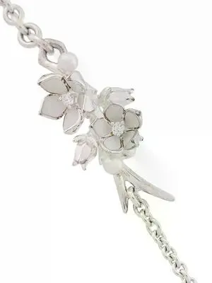 SHAUN LEANE Cherry Blossom Pearl And Diamond Necklace