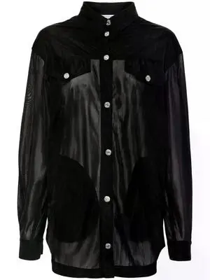 Moschino Semi-sheer Shirt - Black