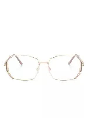 Cazal Geometric-frame Glasses - Gold