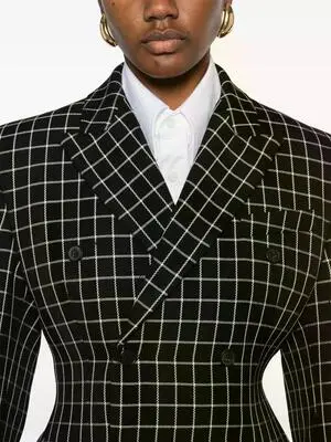 Wardrobe.NYC Check-pattern Double-breasted Blazer