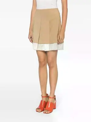 Marni Panelled Pleated Miniskirt