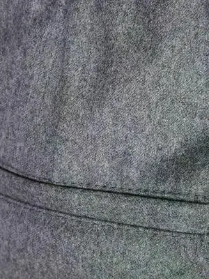 Brunello Cucinelli Medium Virgin Wool Drawstring Waist Trousers - Grey