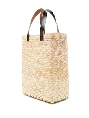 Plan C Pili And Bianca Straw Tote Bag