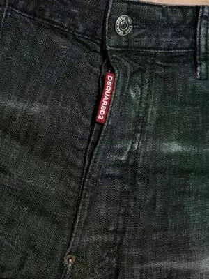 Dsquared2 Distressed Logo Patch Jeans