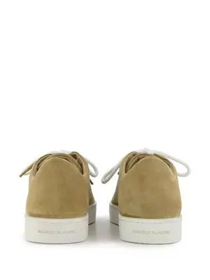 Manolo Blahnik Suede Lace-up Sneakers - Neutrals