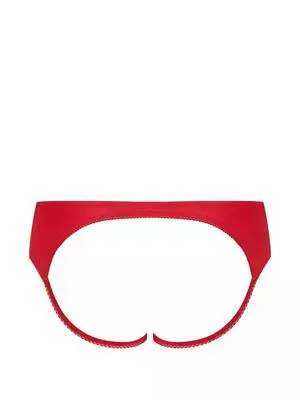 MAISON CLOSE Le Petit Secret Open Panties - Red