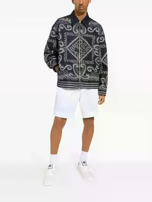 Dolce & Gabbana Logo-print Cotton Shirt Jacket