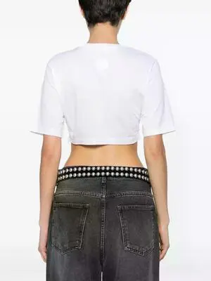 Dsquared2 Gathered Cropped T-shirt