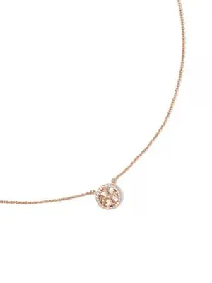 Tory Burch Icon Pavé Pendant Necklace