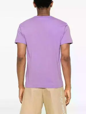 Play Comme Des Garcon Cotton Heart Patch T-shirt - Purple