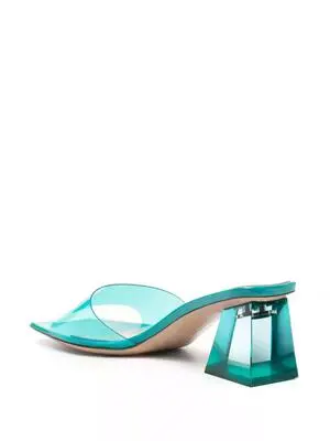 GIANVITO ROSSI Cosmic 55mm Mules - Blue