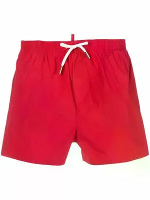 Dsquared2 Icon-Print Drawstring Swim Shorts Red