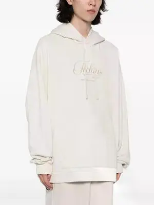 FIVE CM Terry Embroidered Cotton Hoodie