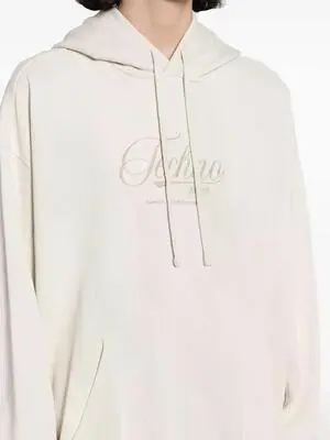 FIVE CM Terry Embroidered Cotton Hoodie