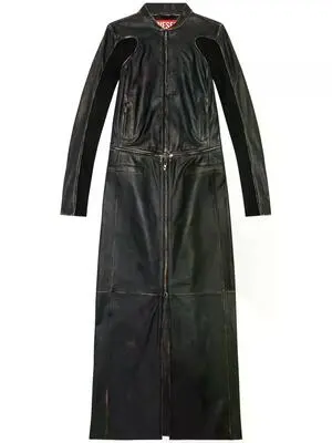 DIESEL® L-tot Leather Maxi Dress