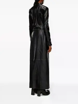 DIESEL® L-tot Leather Maxi Dress