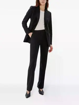 Another Tomorrow Slim-cut Tailored Trousers