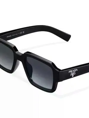 Prada Rectangle Frame Sunglasses With Logo Detail