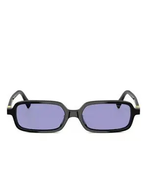 Miu Miu Logo-lettering Sunglasses - Black