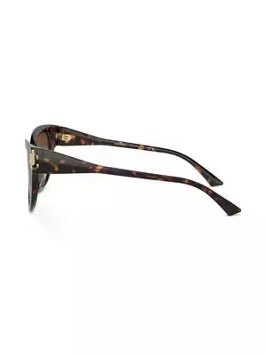 JIMMY CHOO Havana Tortoiseshell Effect Cat-eye Sunglasses