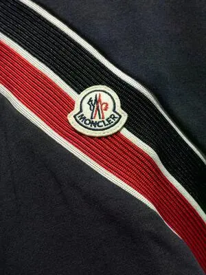 Moncler Side Logo Patch Jogging Trousers - Blue