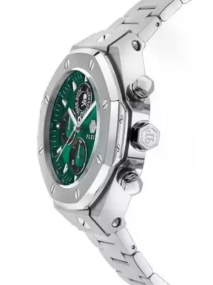 Philipp Plein Chrono Royal 46mm Chronograph Watch - Green