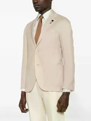 LARDINI Single-breasted Blazer - Neutrals