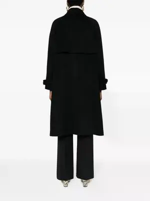 Alberto Biani Double-breasted Virgin Wool Coat